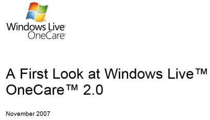 Reviewer’s Guide: Windows Live OneCare | marcommman